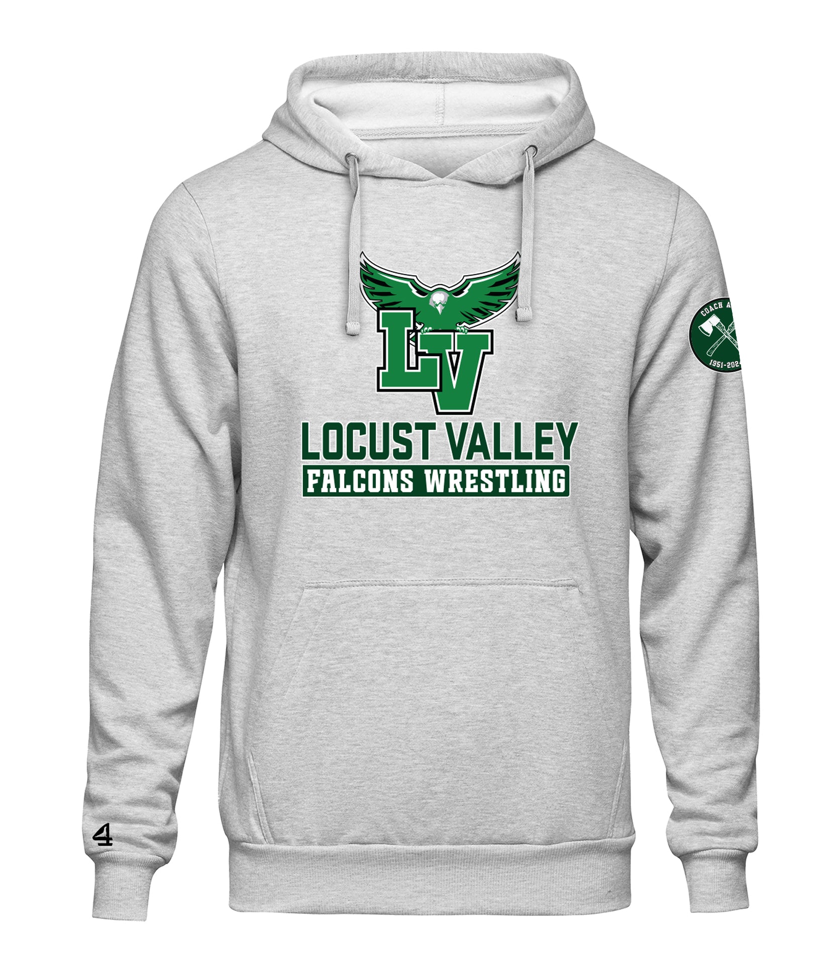 Locust Valley Falcons Wrestling Axman Team Spirit Hoodie – Buoy4 ...
